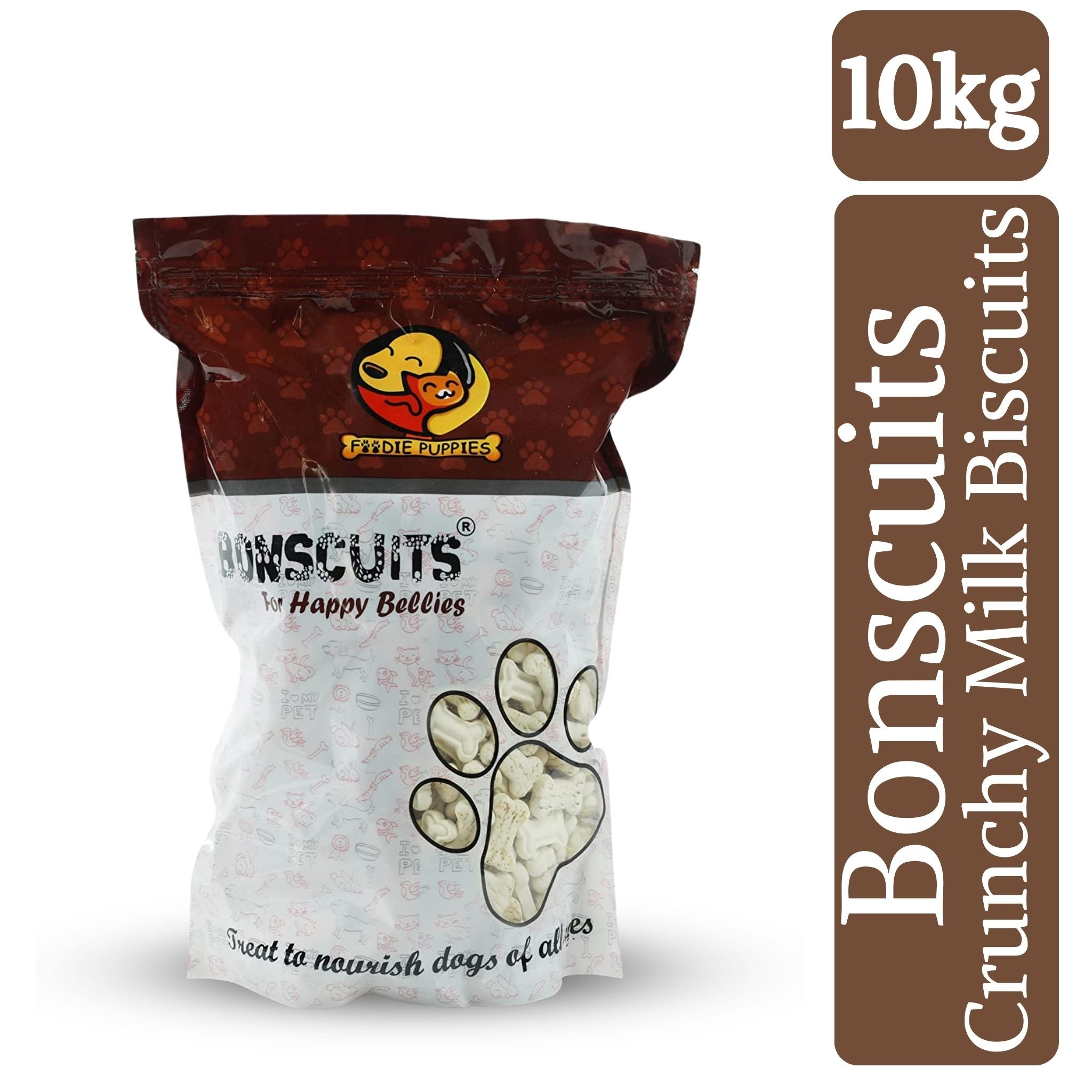 Foodie Puppies 10Kg Milk Biscuits for Puppies & Dogs