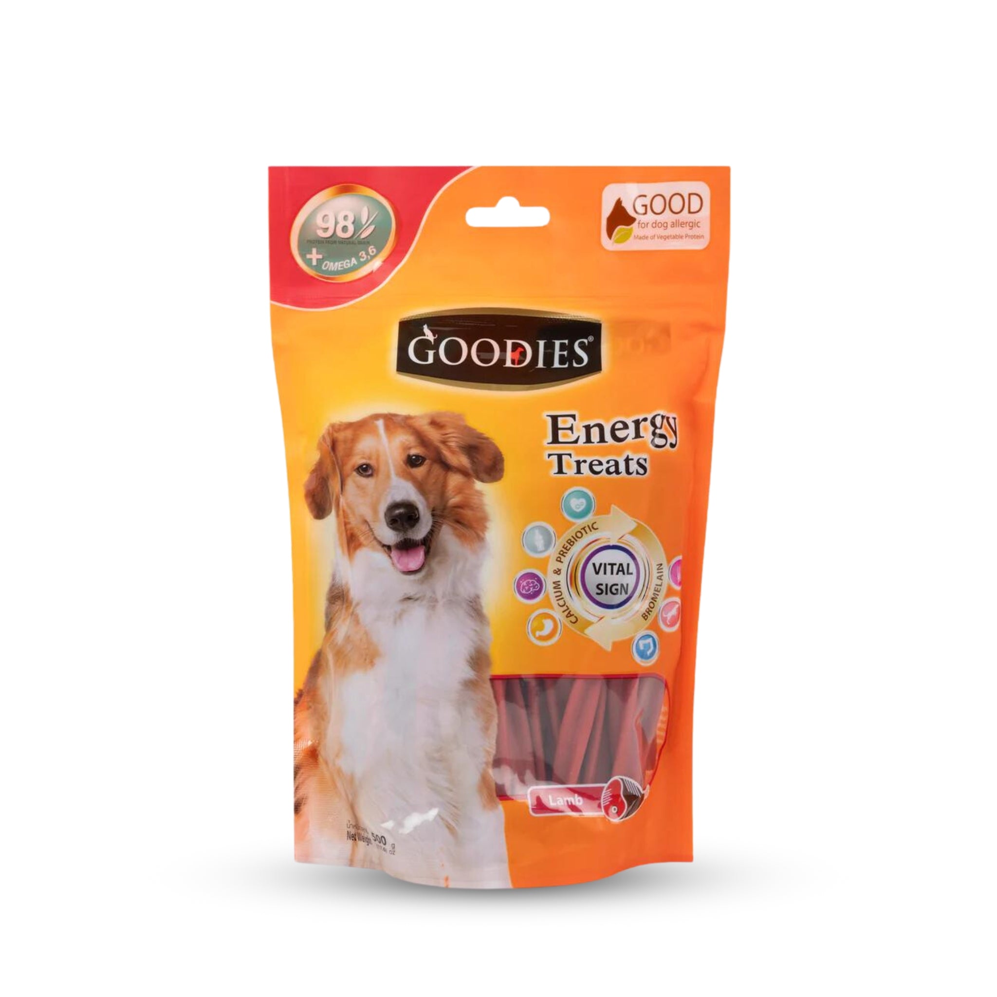 Goodies Energy Dog Treats Lamb 500gm Foodie Puppies