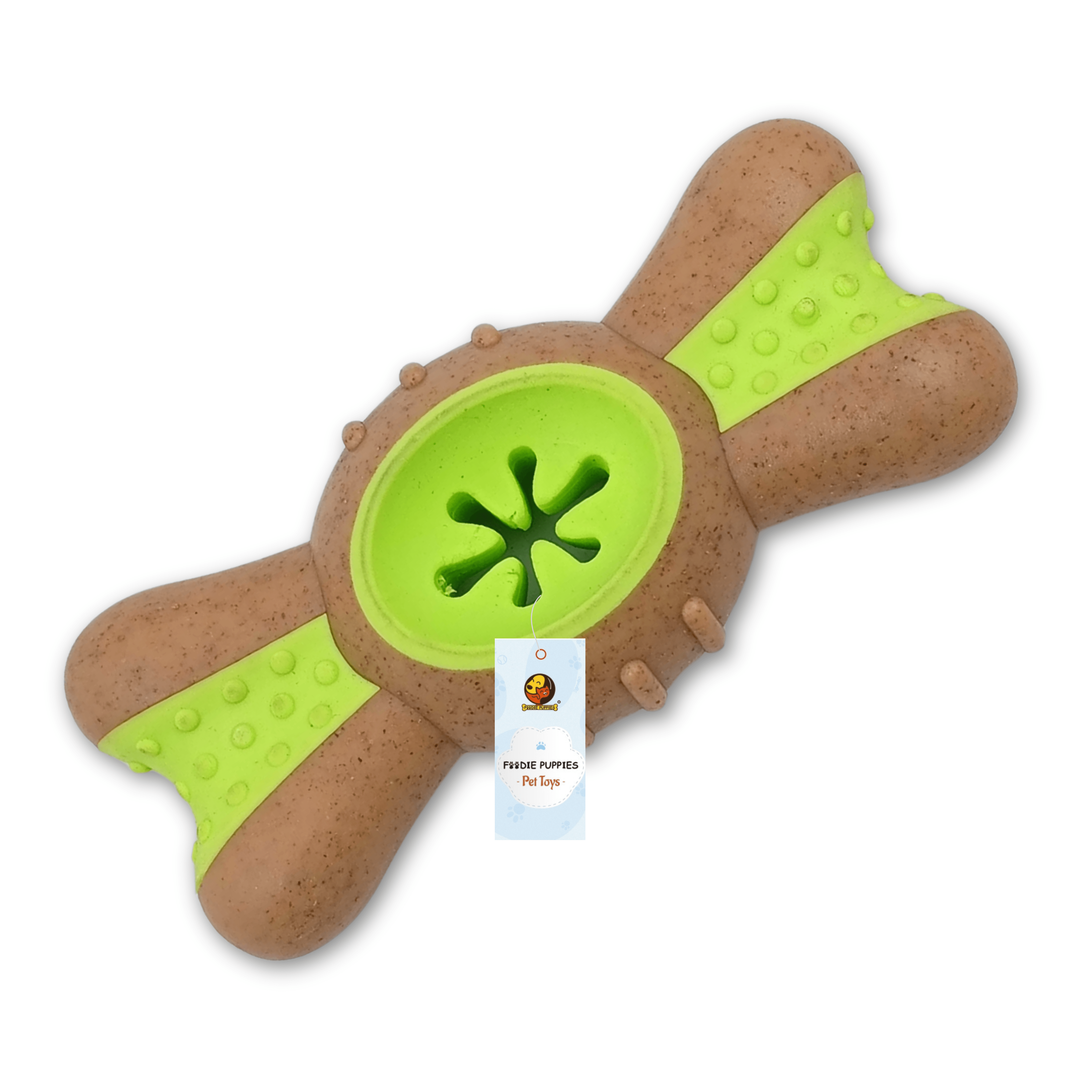 Interactive Dual Color (Bone) Nylon Hard Chew Toy for Medium and Large ...
