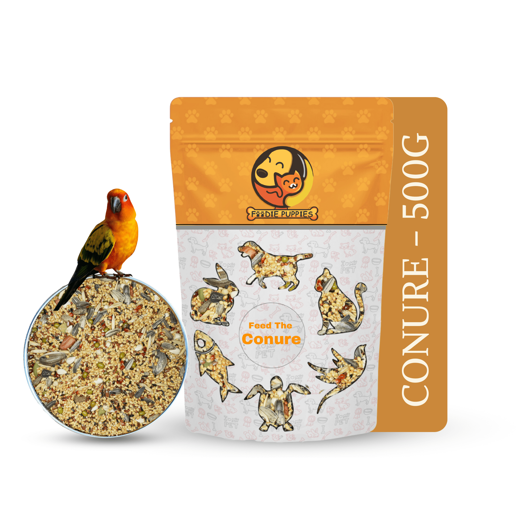 500g Conure Mix Seeds | Premium Seeds for All Birds – Foodie Puppies